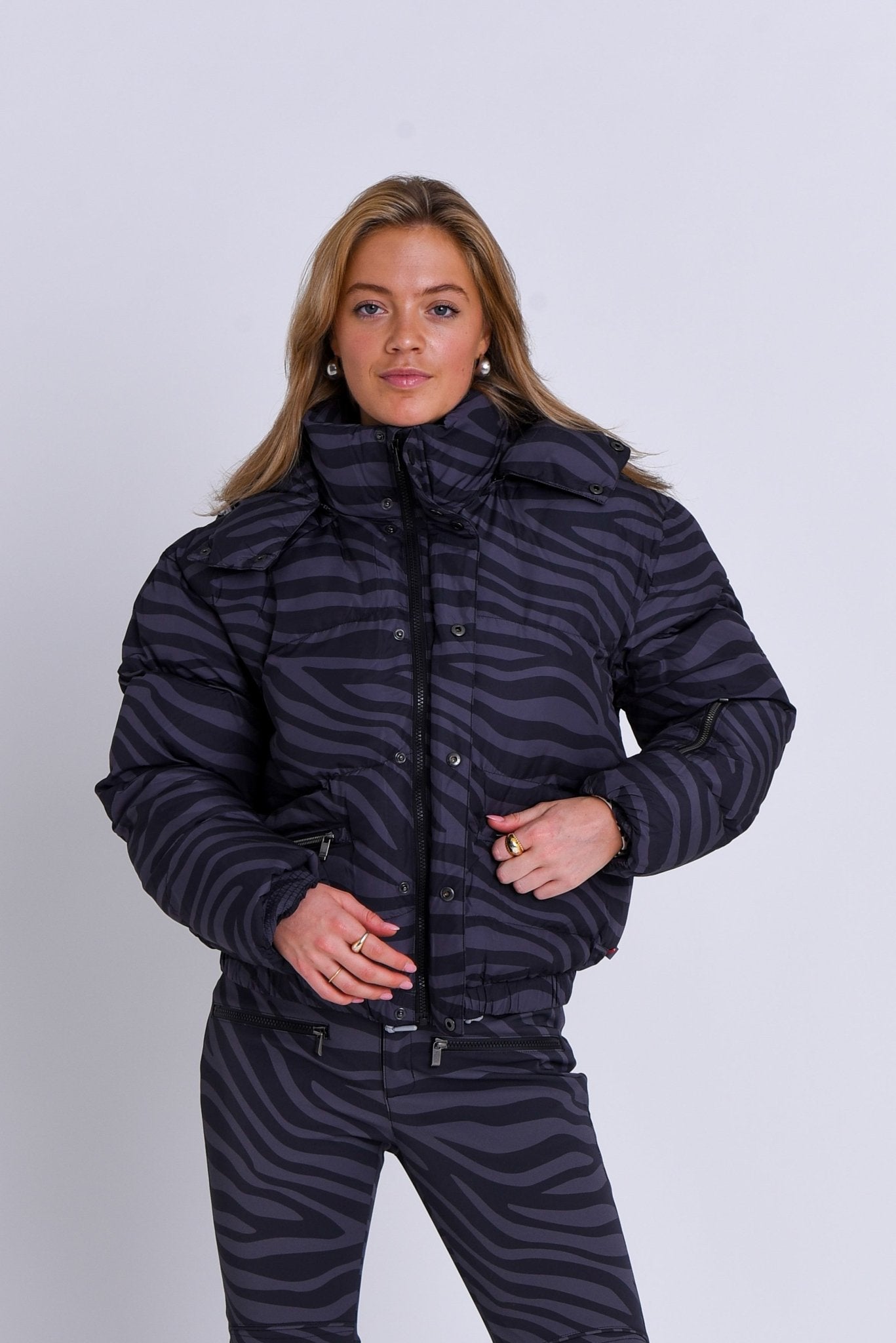 Chic Puffer Jacket - Black Tiger – OOSC Clothing - USA