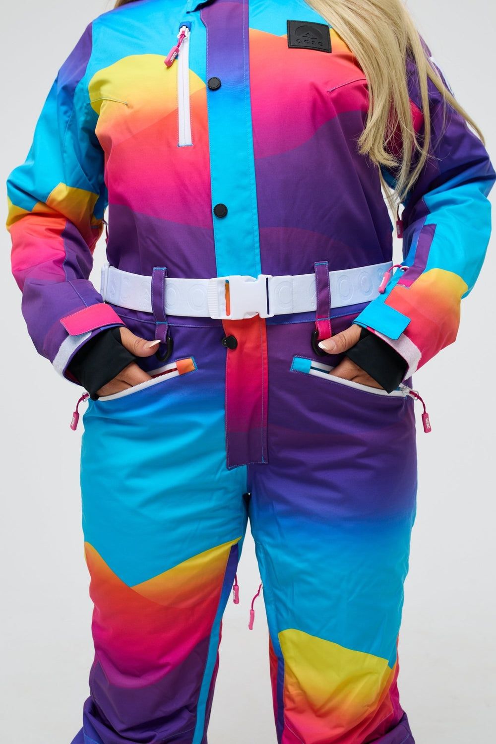 Mambo Sunset Ski Suit | Multi-Colored Retro (Women's) – OOSC Clothing - USA