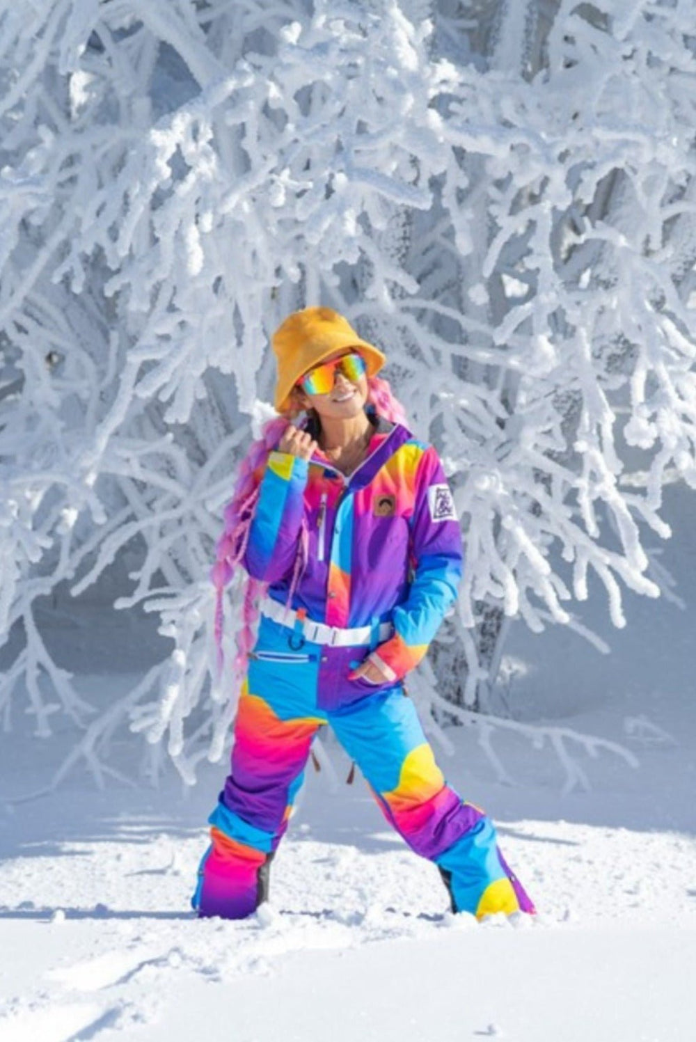 Mambo Sunset Ski Suit | Multi-Colored Retro (Women's) – OOSC Clothing - USA