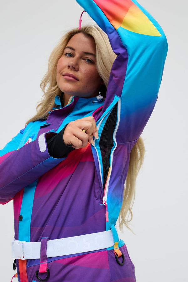 Mambo Sunset Ski Suit | Multi-Colored Retro (Women's) – OOSC Clothing - USA
